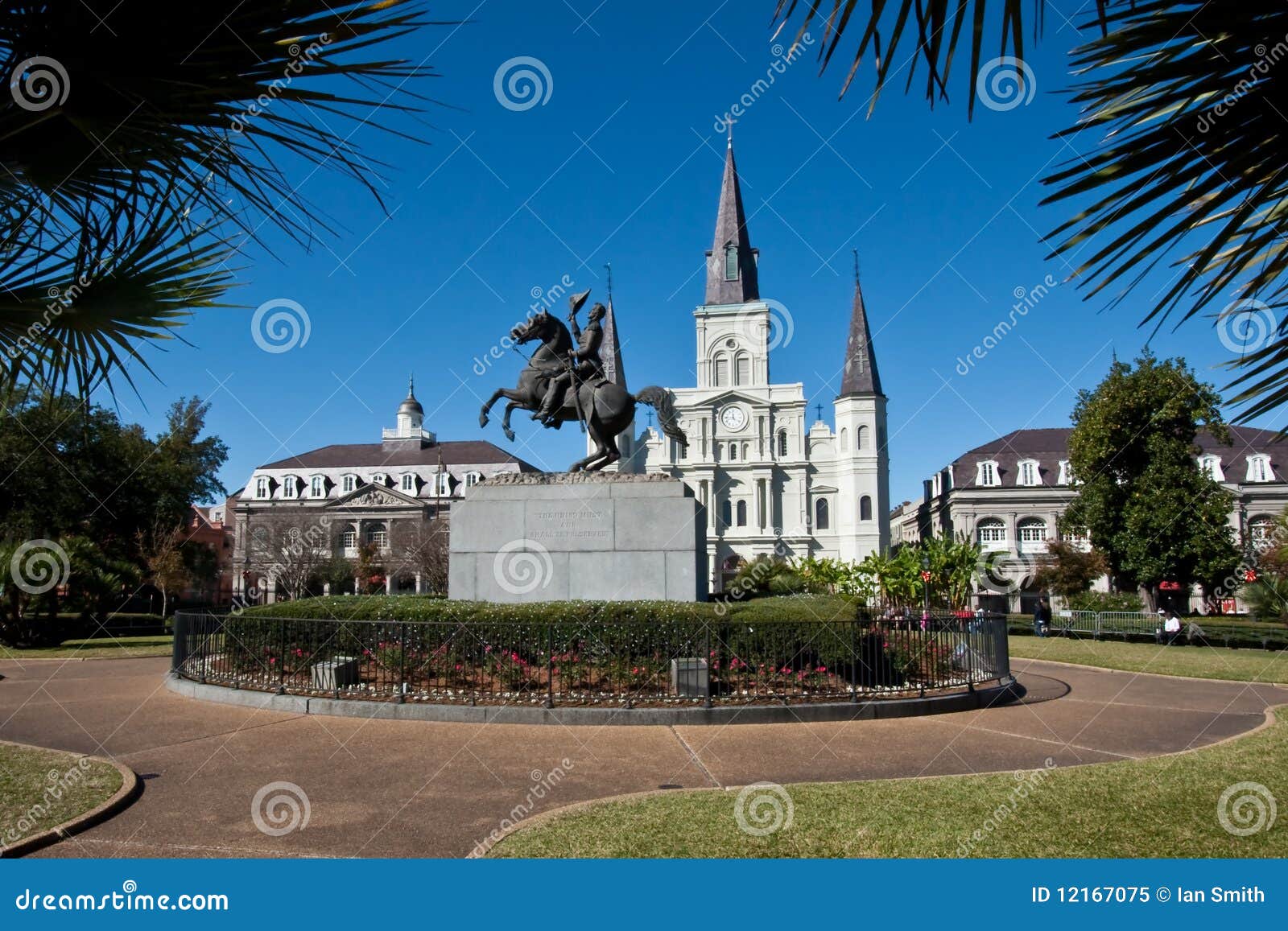 Jackson Square, New Orleans Stock Image - Image of cathedral, square ...