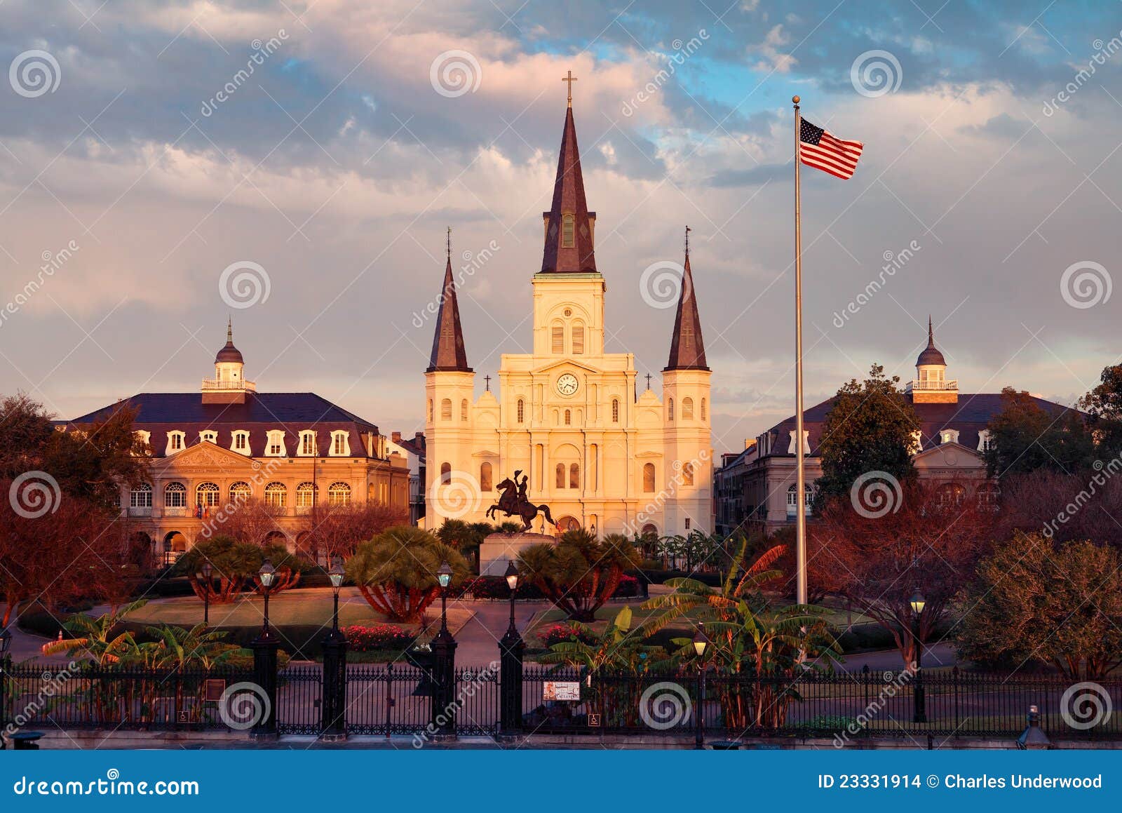 Jackson Square, New Orleans, La. Stock Photo - Image of downtown ...
