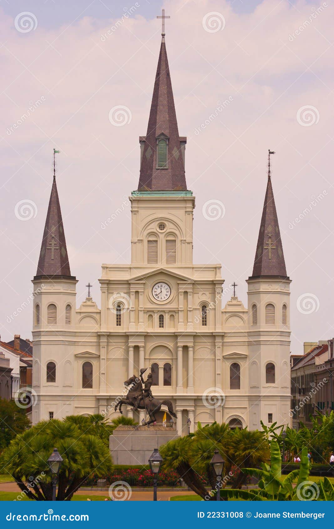 Jackson Square and St Louis Cathedral, New Orleans Stock Photo - Image ...