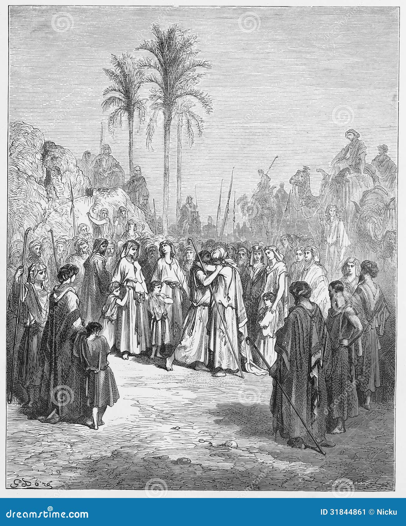 Jacob E Esau Si Incontrano Ancora Fotografia Editoriale - Illustrazione ...