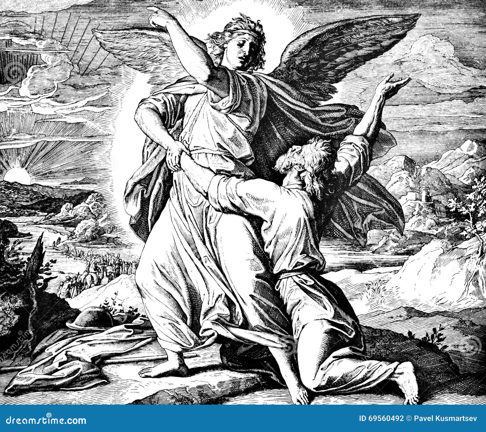 Jacob Wrestles With Angel