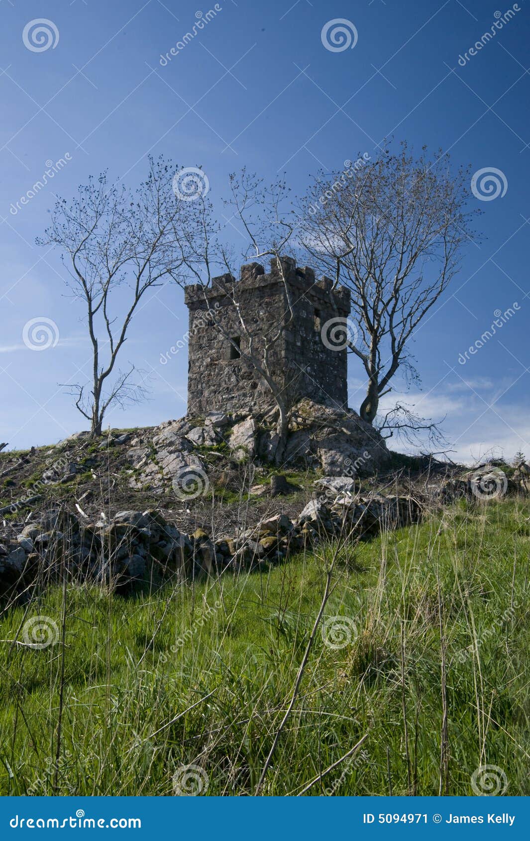 Jacobite Lookout Post Scotland Stock Image - Image of hillside ...