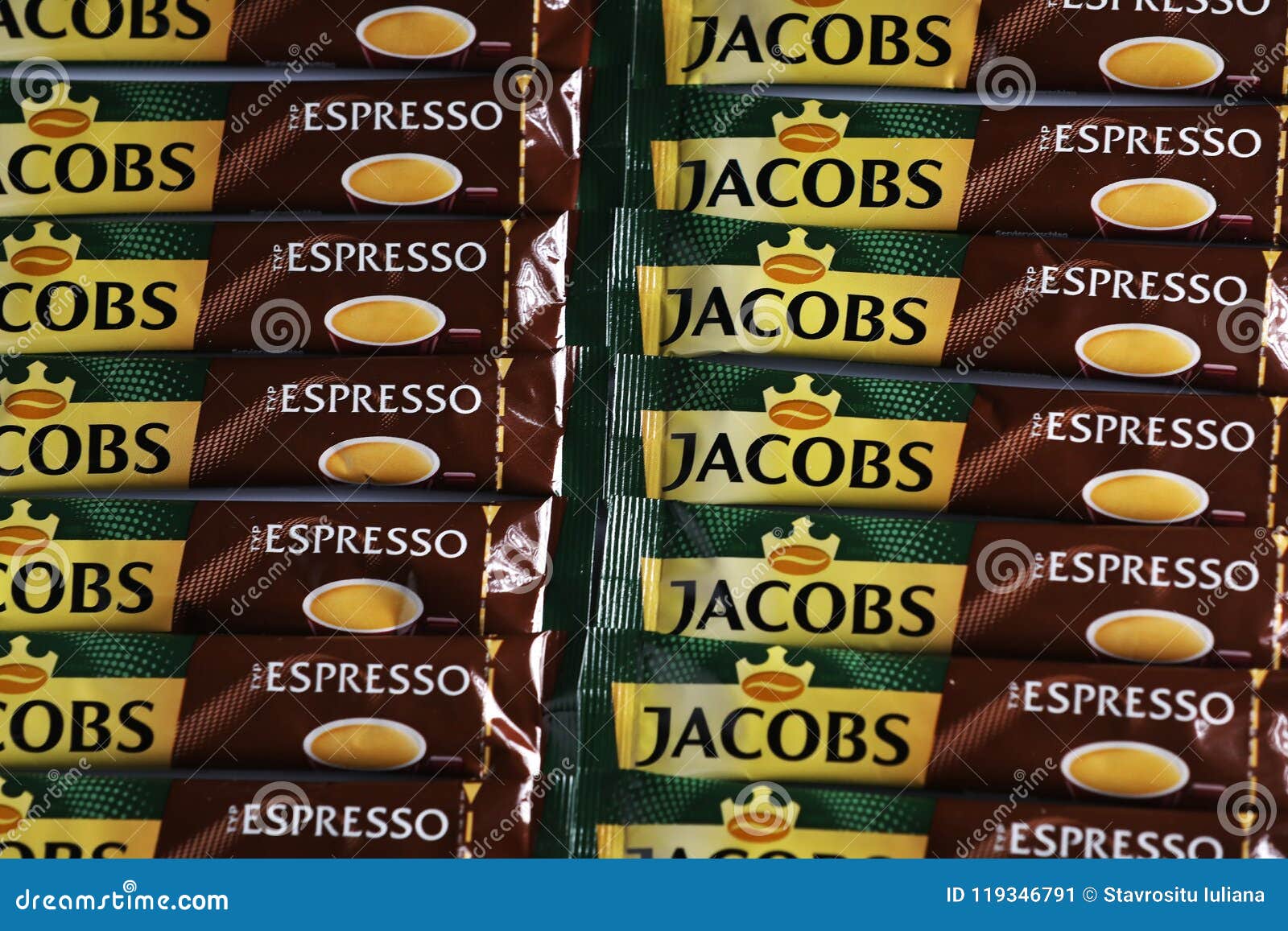 Jacobs Espresso sticks editorial photo. Image of white - 119346791
