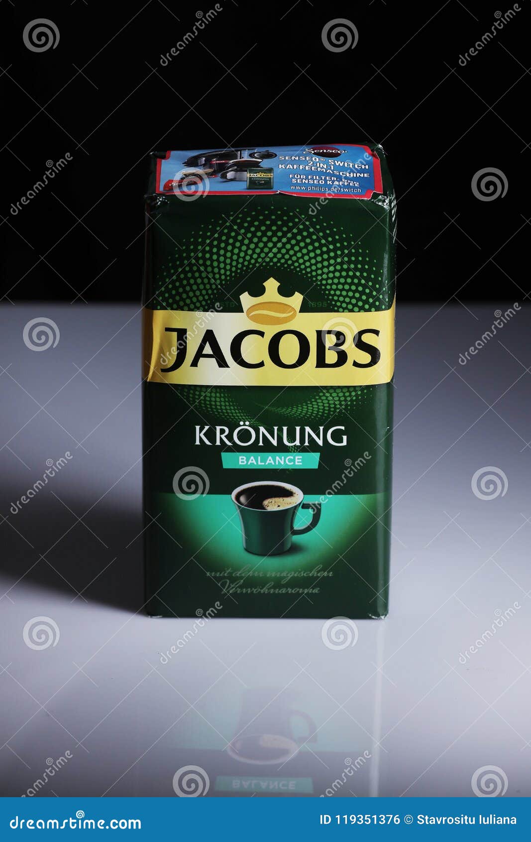 Jacobs Kronung coffee pack editorial photo. Image of jacobs - 119351376
