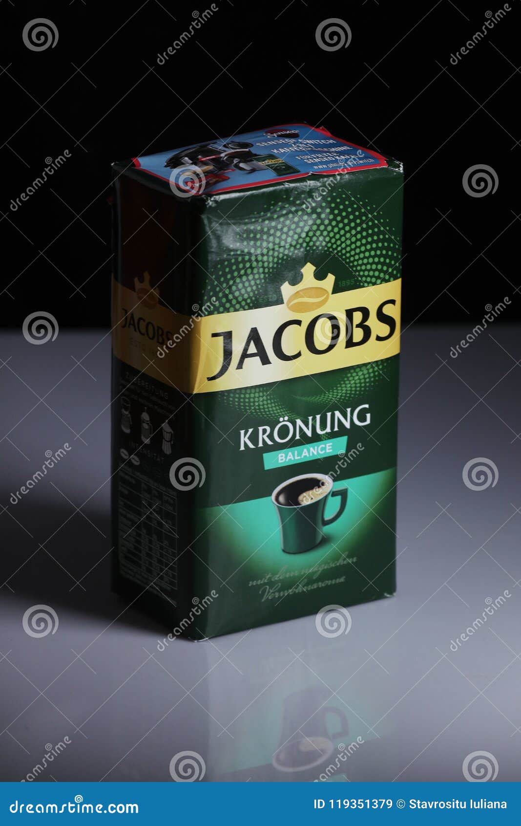 Jacobs Kronung coffee pack editorial stock image. Image of space ...
