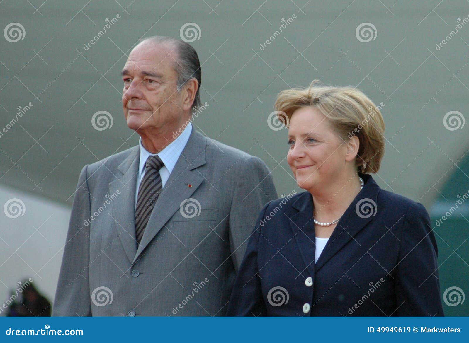 Jacques Chirac, Angela Merkel Image stock éditorial - Image du berlin ...