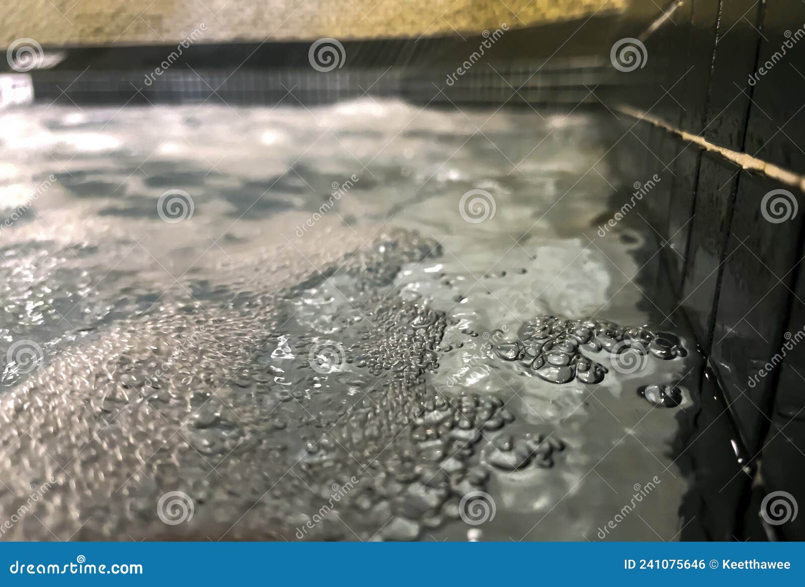 Jacuzzi bubble jet stock photo. Image of pool, clear - 241075646