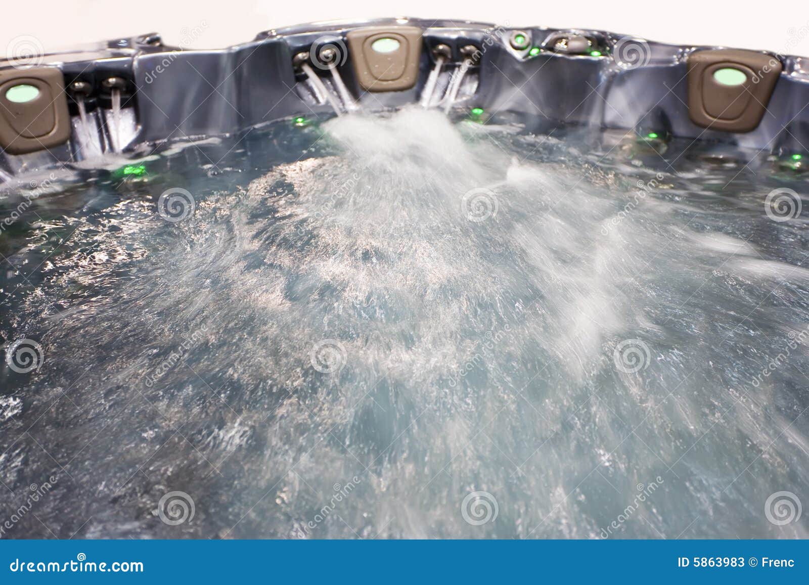 Jacuzzi with full of water stock image. Image of lifestyle - 5863983
