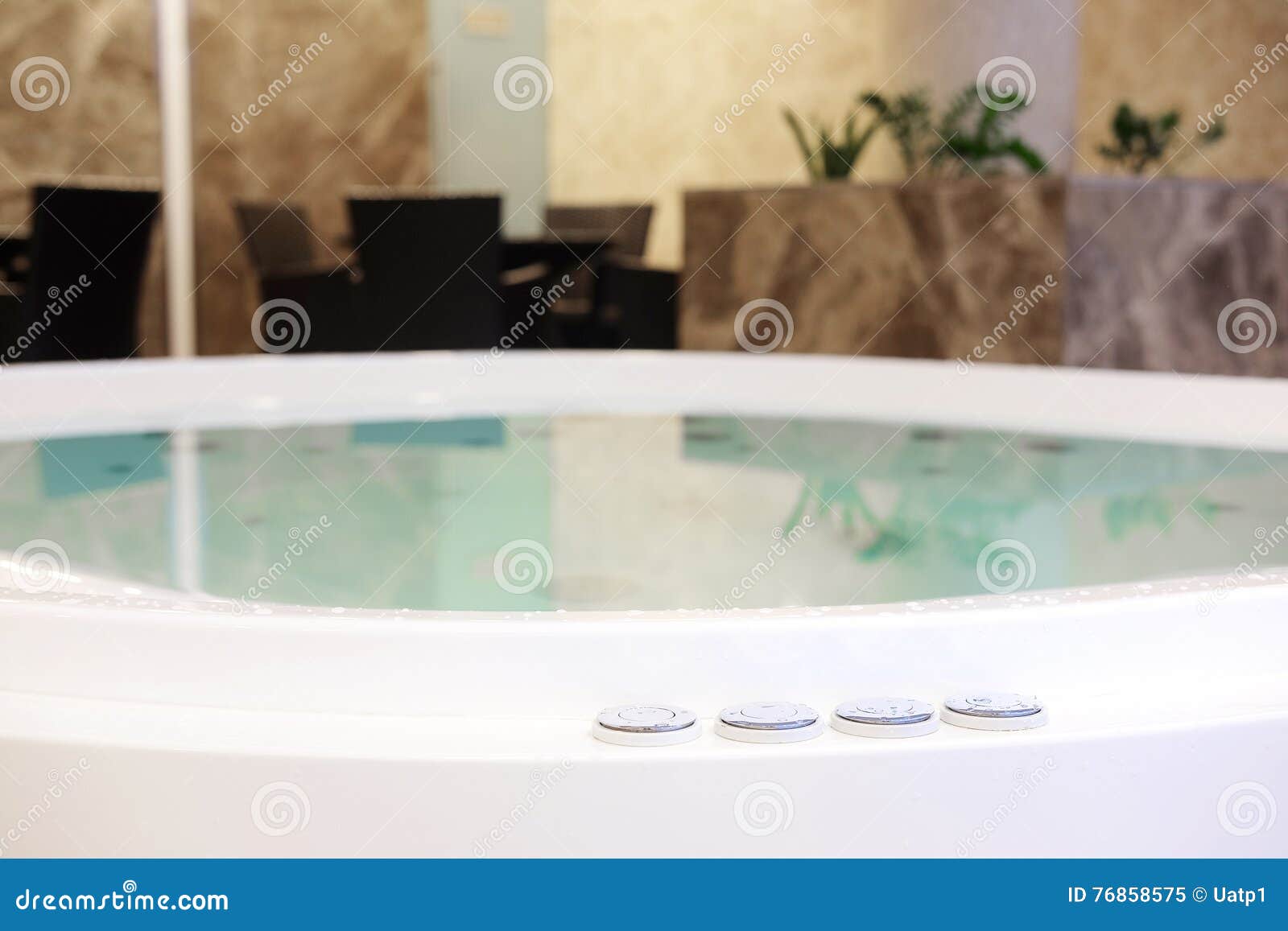 Jacuzzi in a Recreational Hall Stock Image - Image of health, hall ...