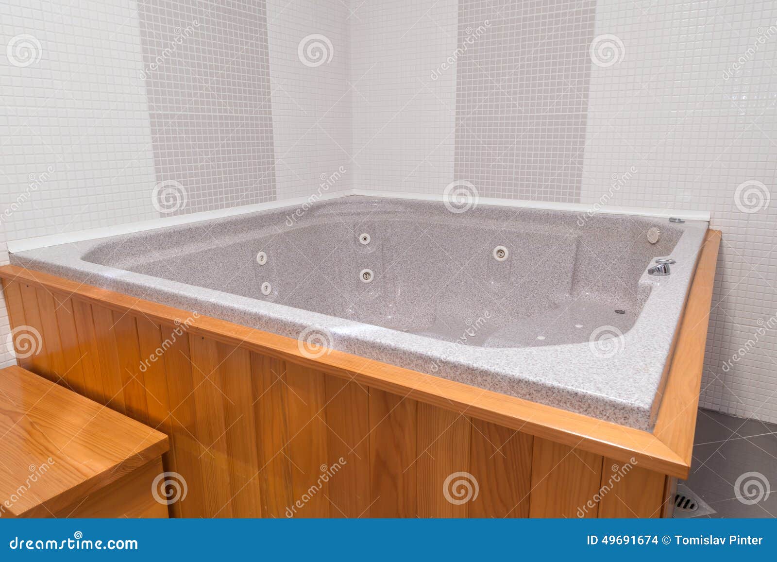 Jacuzzi stock photo. Image of estate, contemporary, interior - 49691674
