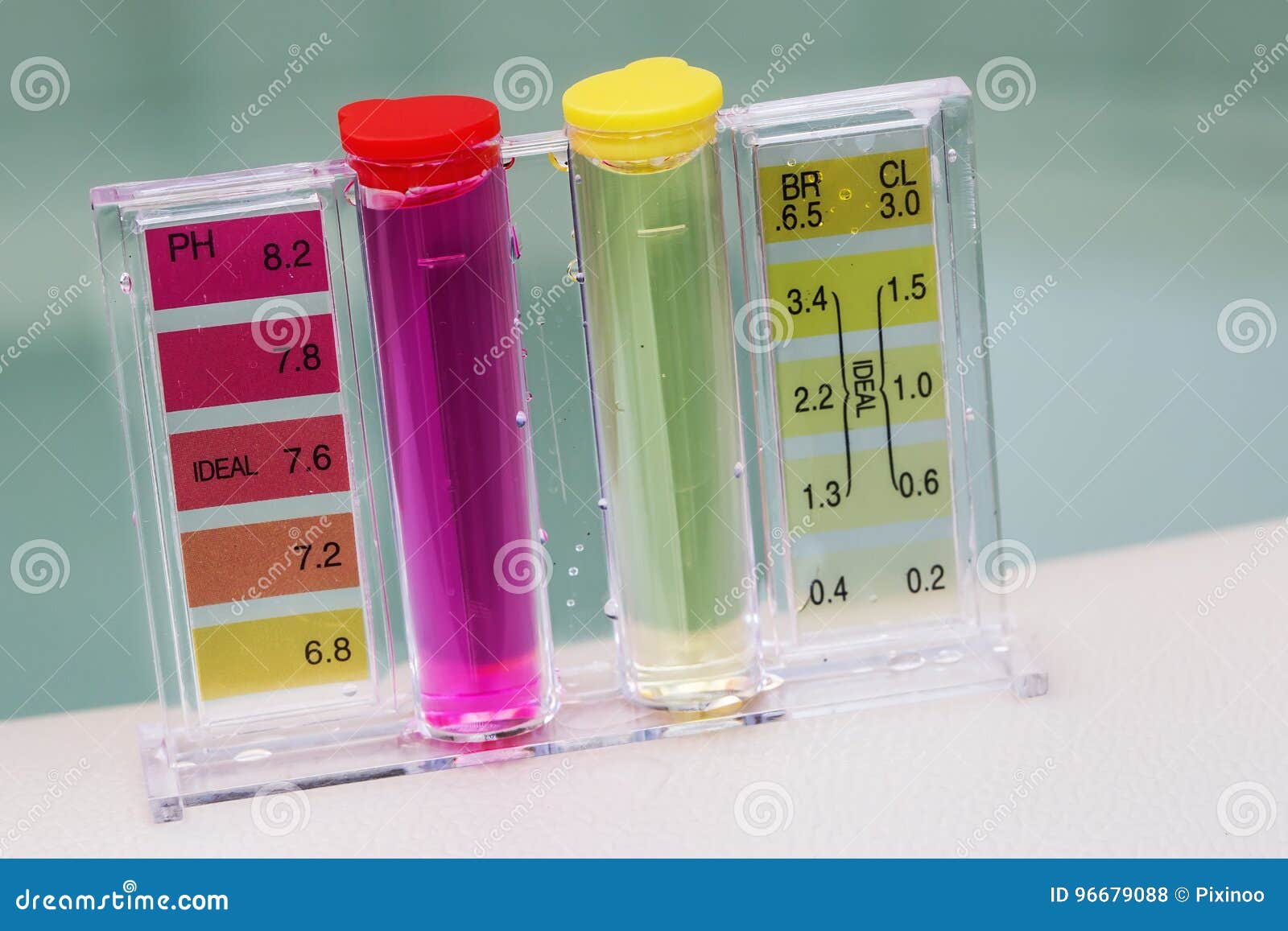 Kit Of Ph Chlorine And Bromide Test For Water Quality Test Of Jacuzzi ...