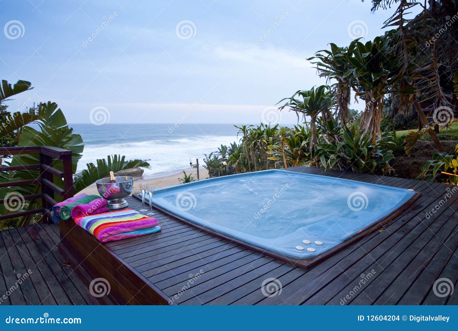 Jacuzzi view stock photo. Image of peace, glasses, view - 12604204