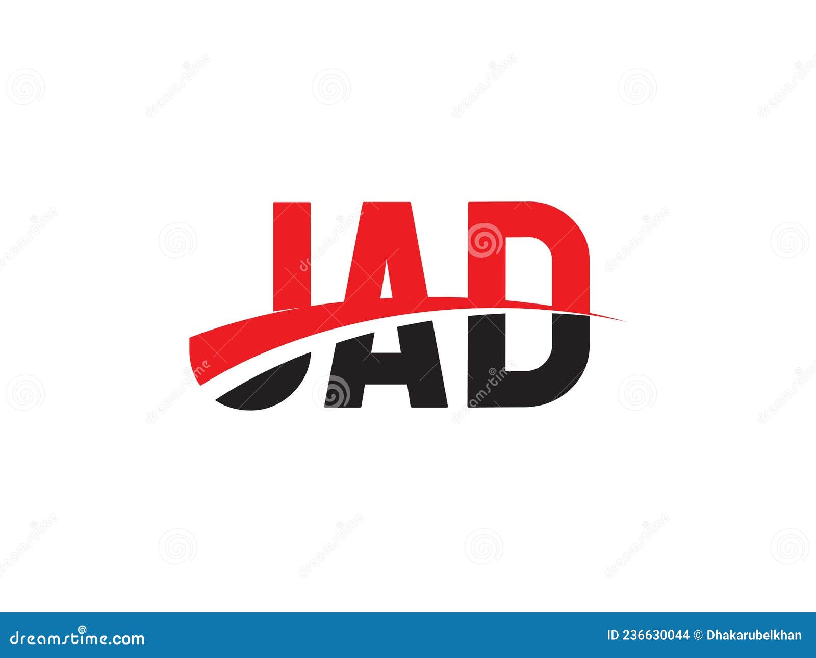 JAD Letter Initial Logo Design Vector Illustration Stock Vector ...
