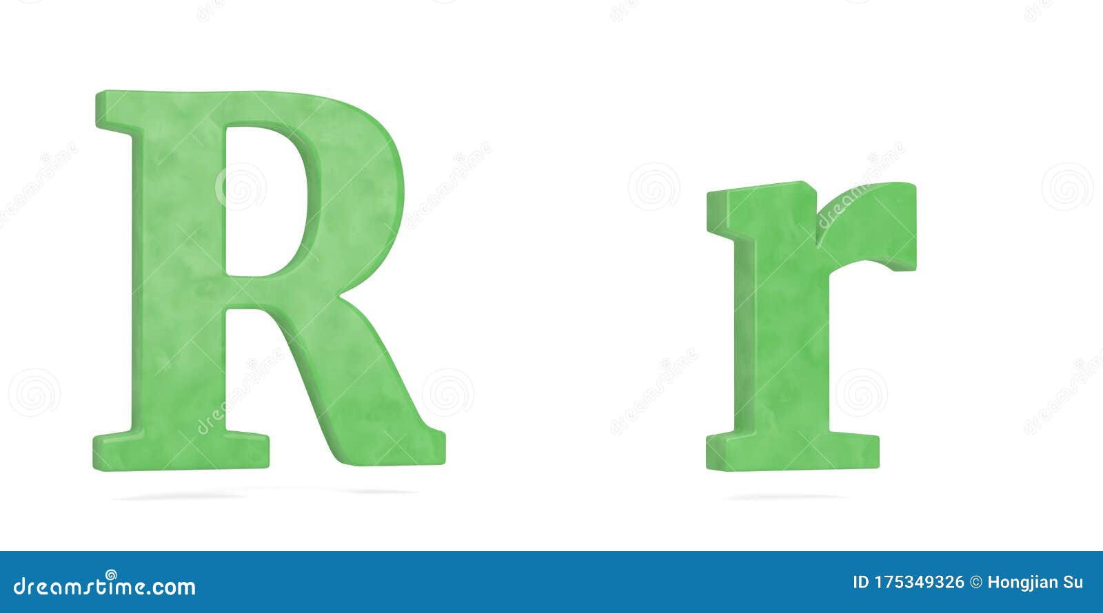 Jade Alphabet Isolated on White Background. 3D Illustration Stock ...