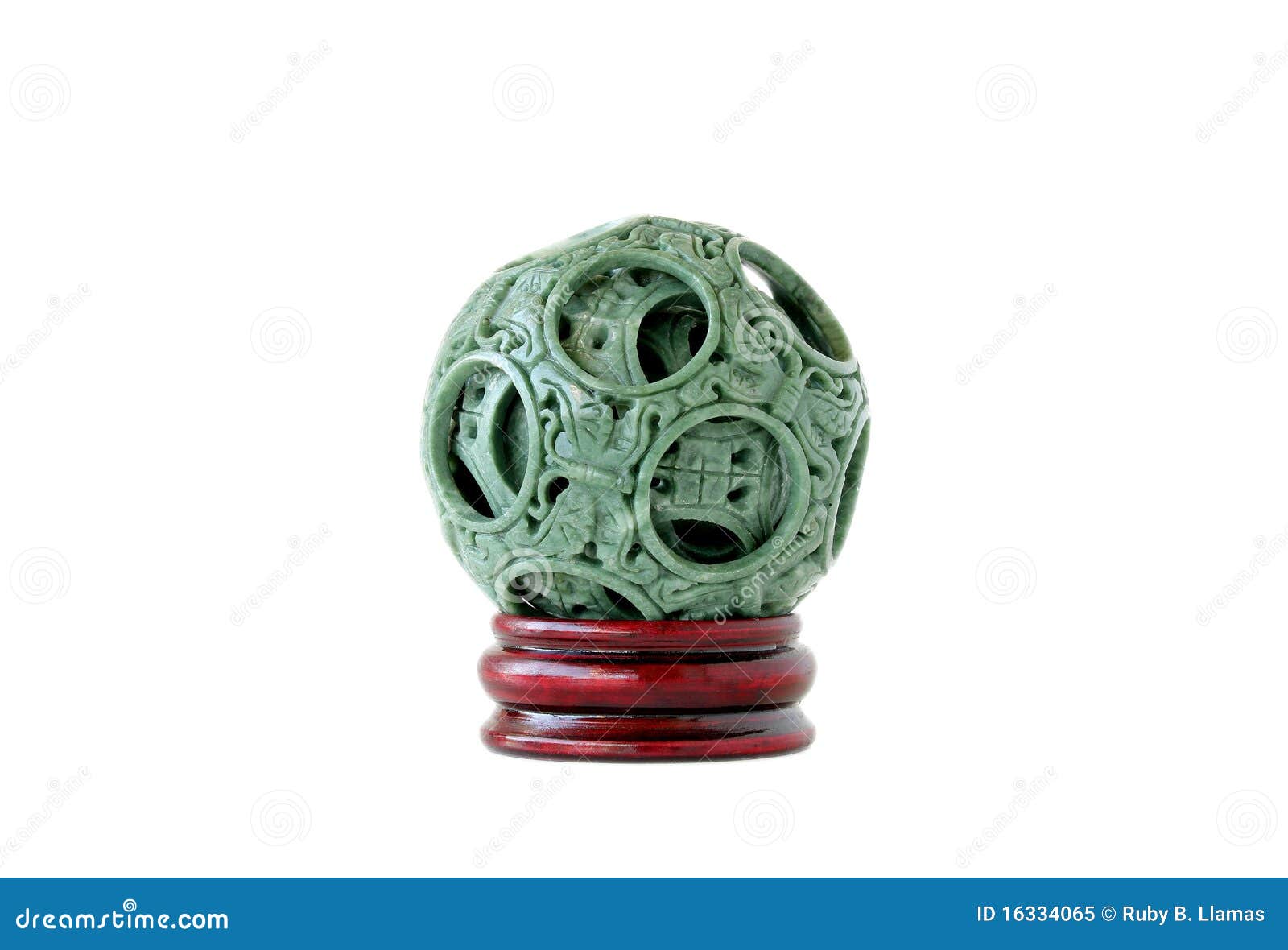 Jade Ball Puzzle stock image. Image of energy, asian - 16334065