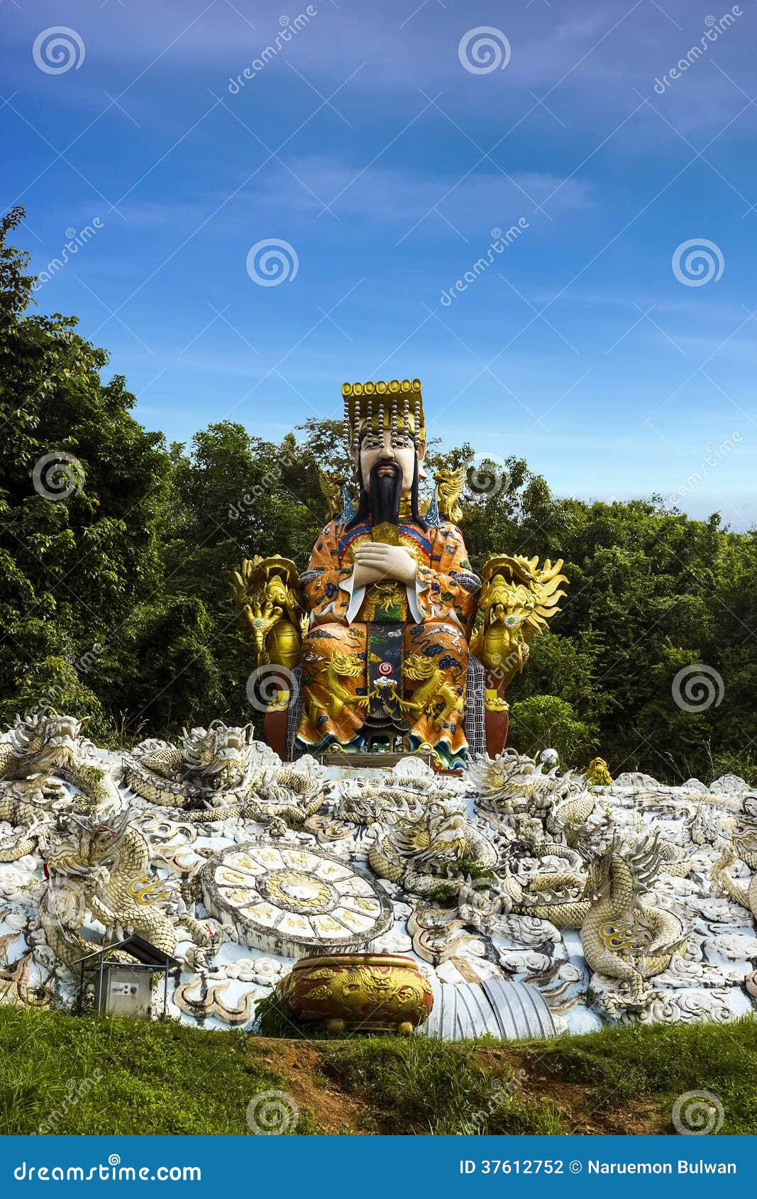 Jade Emperor statue stock photo. Image of thai, statue - 37612752