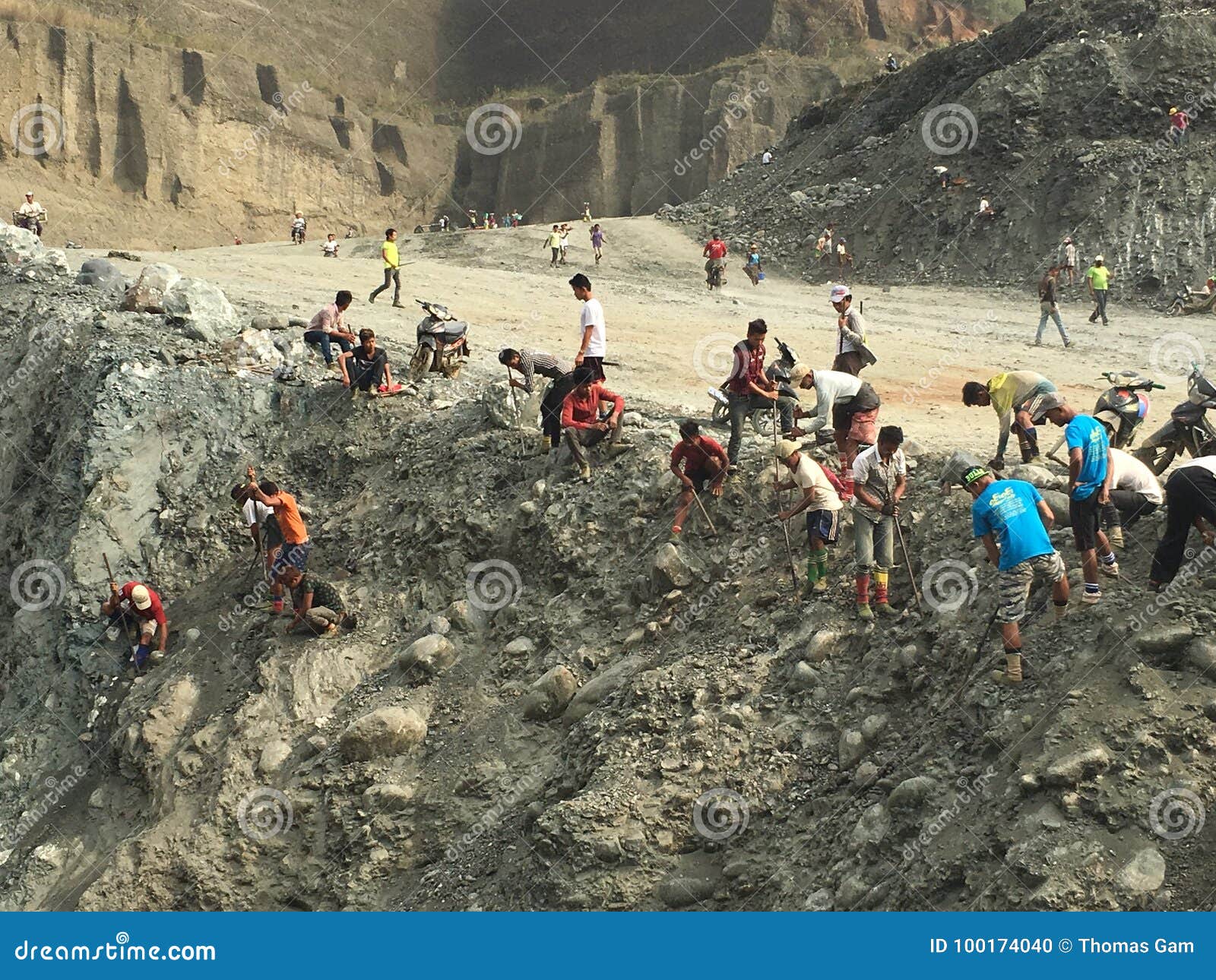 Jade Land Mining Area editorial image. Image of mining - 100174040