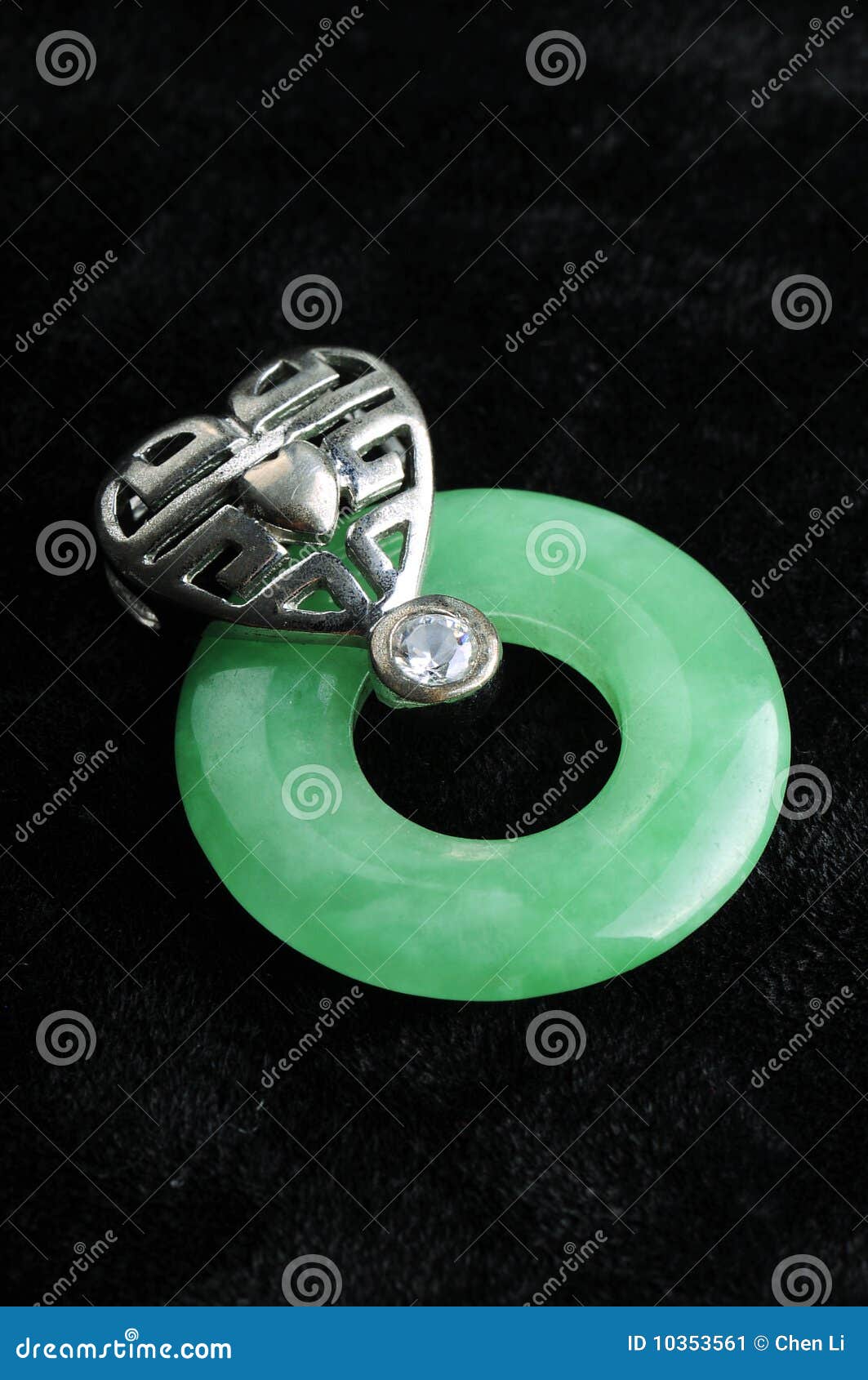 Jade pendant stock image. Image of luck, black, totem - 10353561