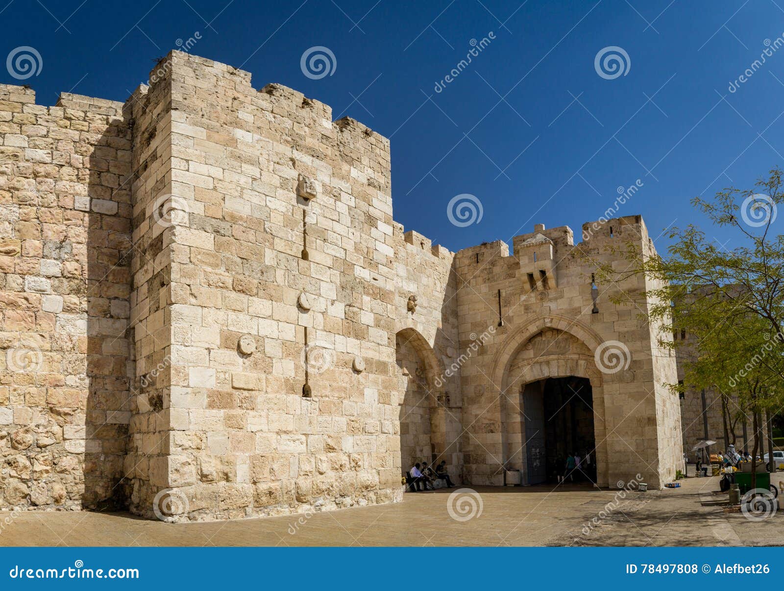 Jaffa Gate in Old City of Jerusalem, Israel Editorial Stock Photo ...