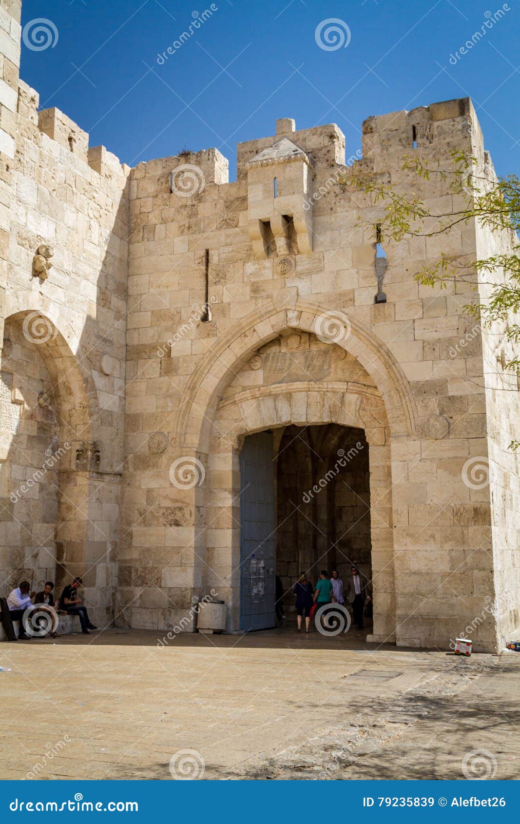 Jaffa Gate in Old City of Jerusalem, Israel Editorial Stock Image ...