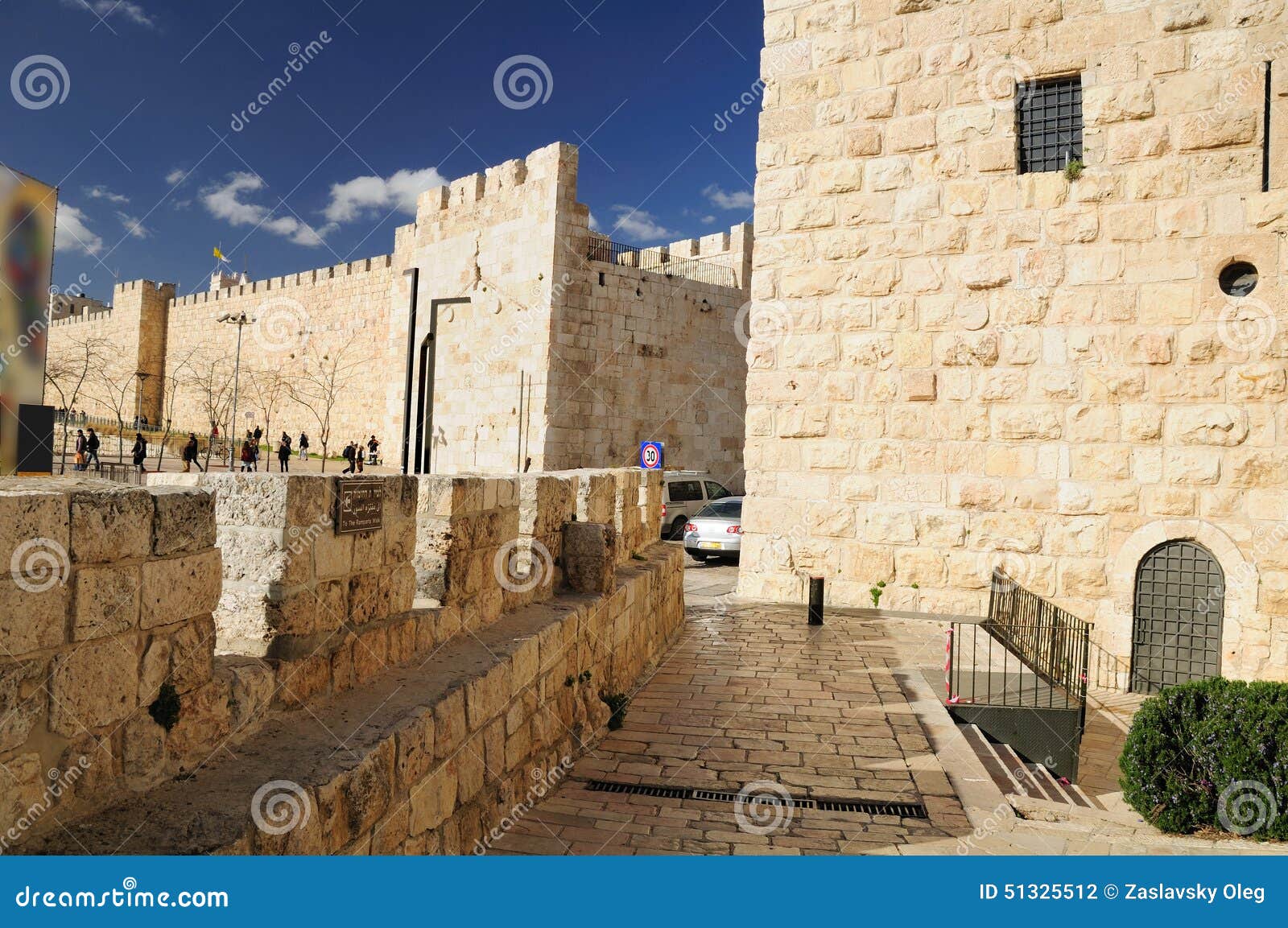 Jaffa gate. stock photo. Image of fortification, passage - 51325512