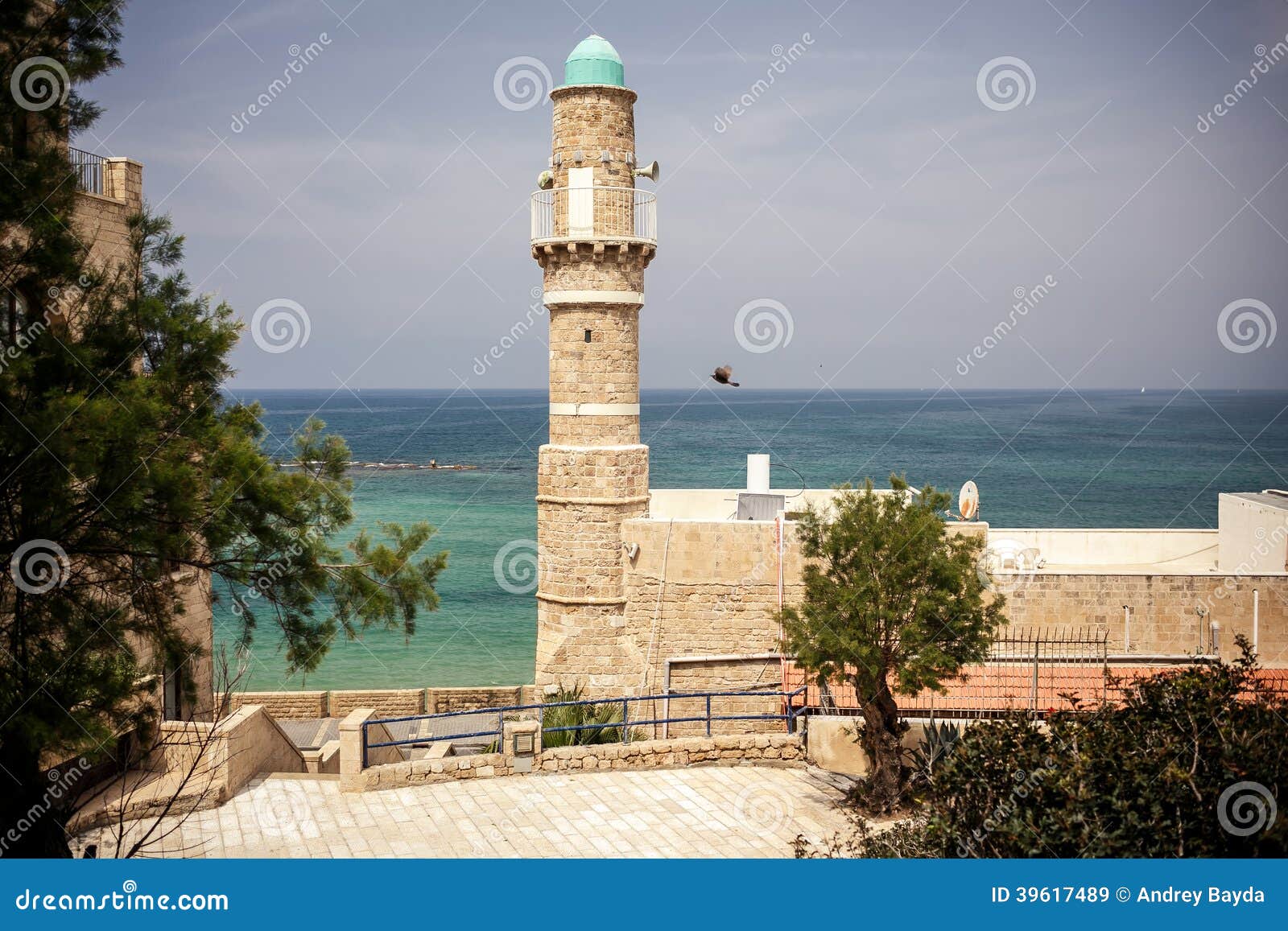 Jaffa Mosque in Tel Aviv stock image. Image of sunny - 39617489
