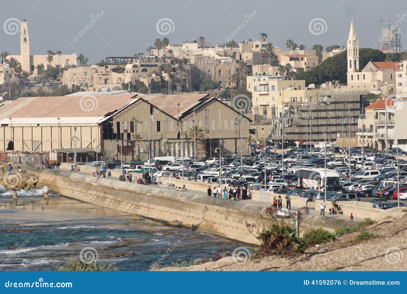 Jaffa s port editorial photo. Image of family, israel - 41592076