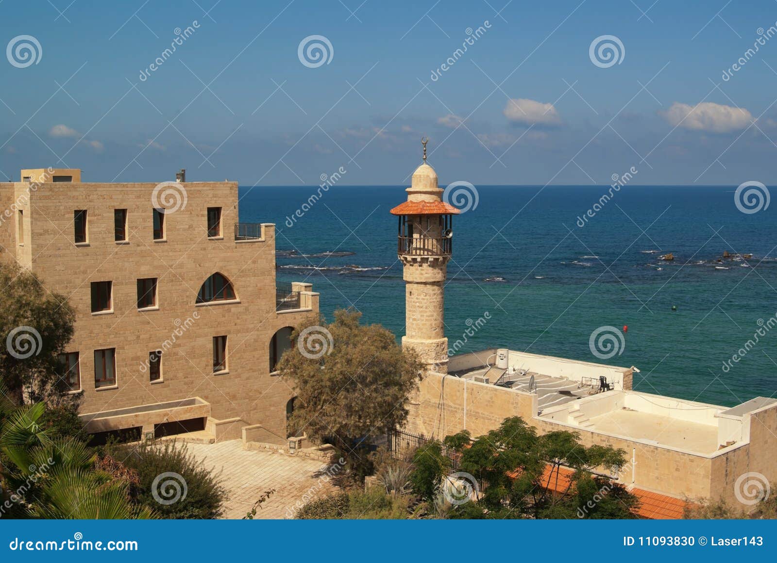 Jaffa s Sea Mosque stock photo. Image of empire, mosque - 11093830