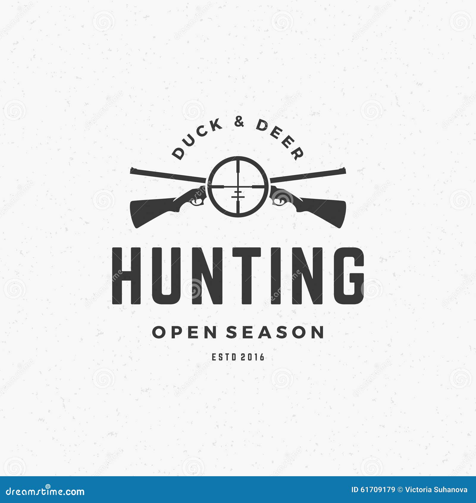 Jaga Klubbatappning Logo Template Emblem Vektor Illustrationer ...