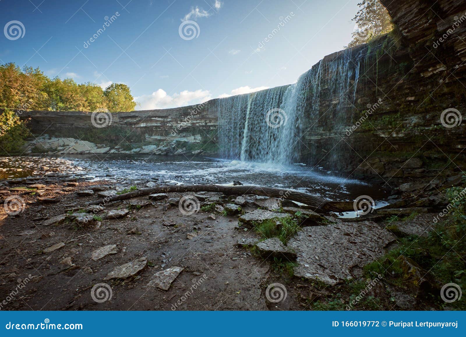 Jagala Waterfall, Estonia stock photo. Image of landmark - 166019772
