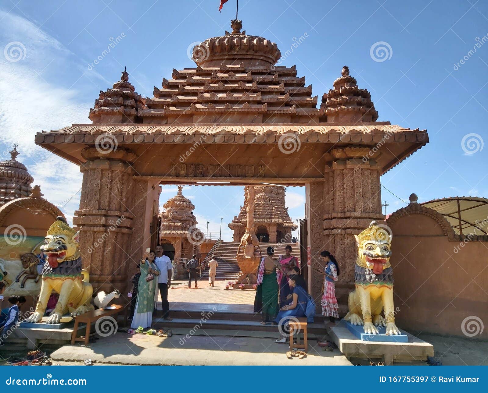 A Temple On An Outside Of A Building With Arches Above It Editorial ...