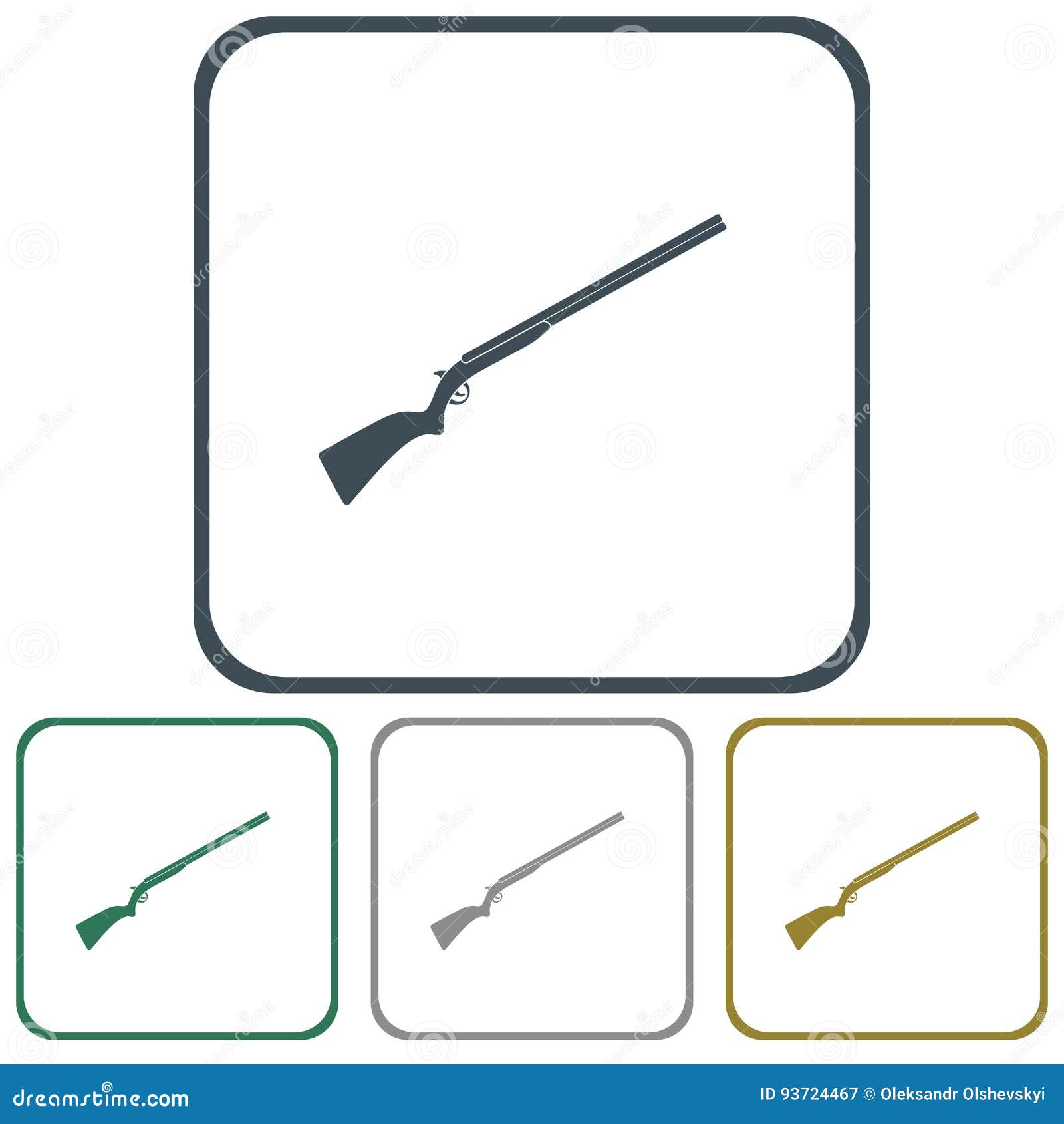 Symbol für Jäger vektor abbildung. Illustration von ausrüstung - 93724467