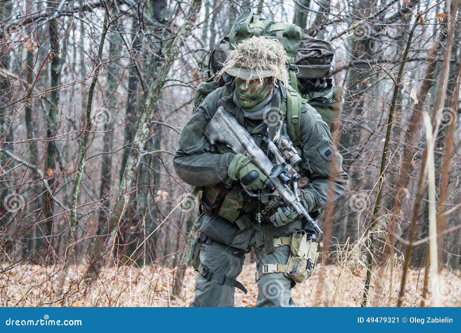 Jagdkommando-Soldat stockbild. Bild von angriff, regiment - 49479321