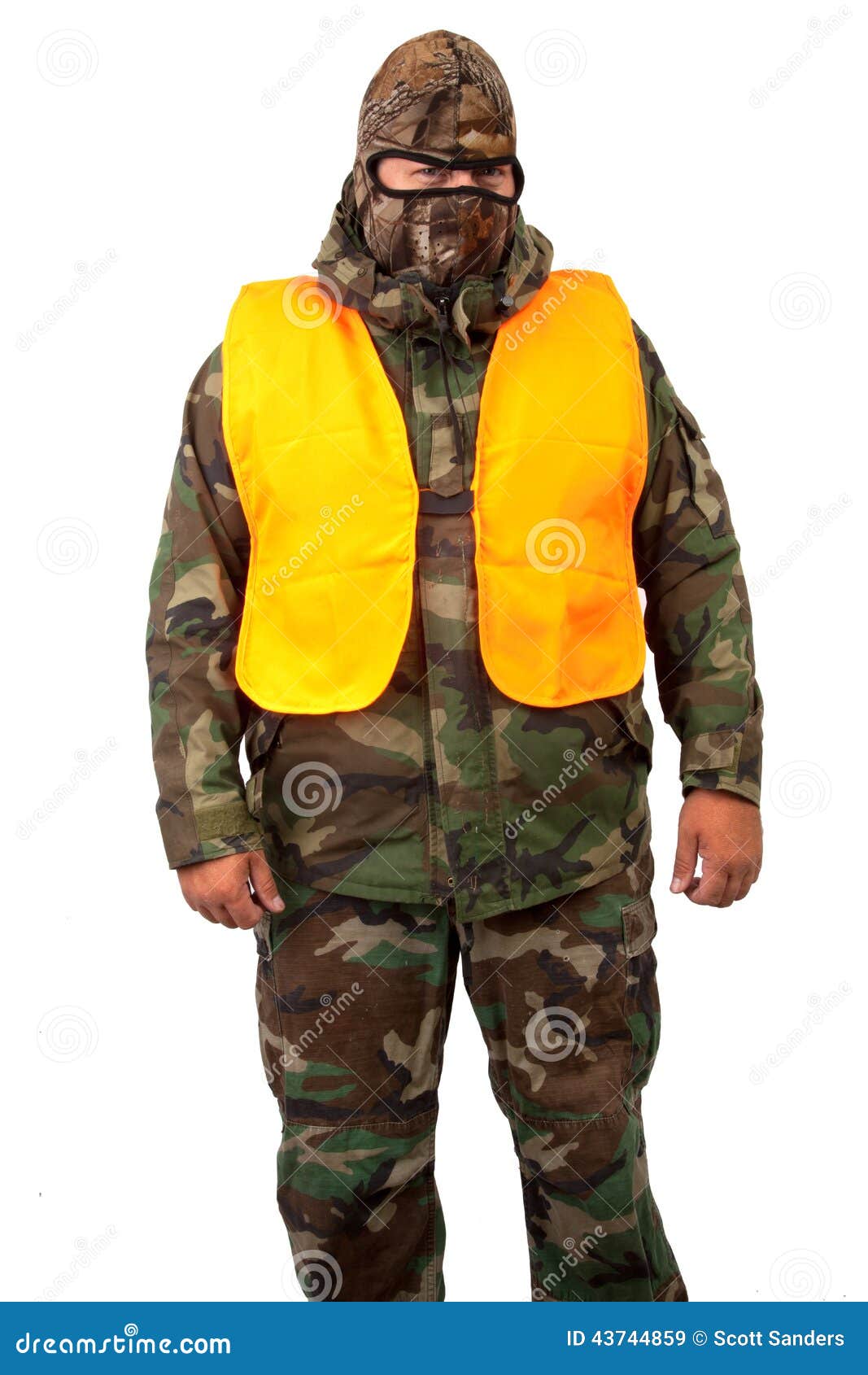 Jager stock afbeelding. Image of sinaasappel, mens, menselijk - 43744859