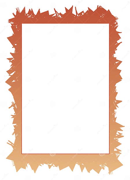 Jagged Border with White Frame Stock Vector - Illustration of ...