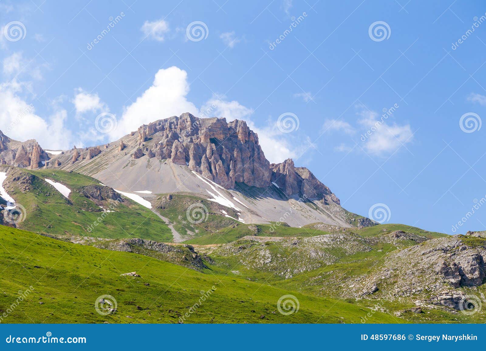 Jagged cliffs stock photo. Image of sunny, beautiful - 48597686