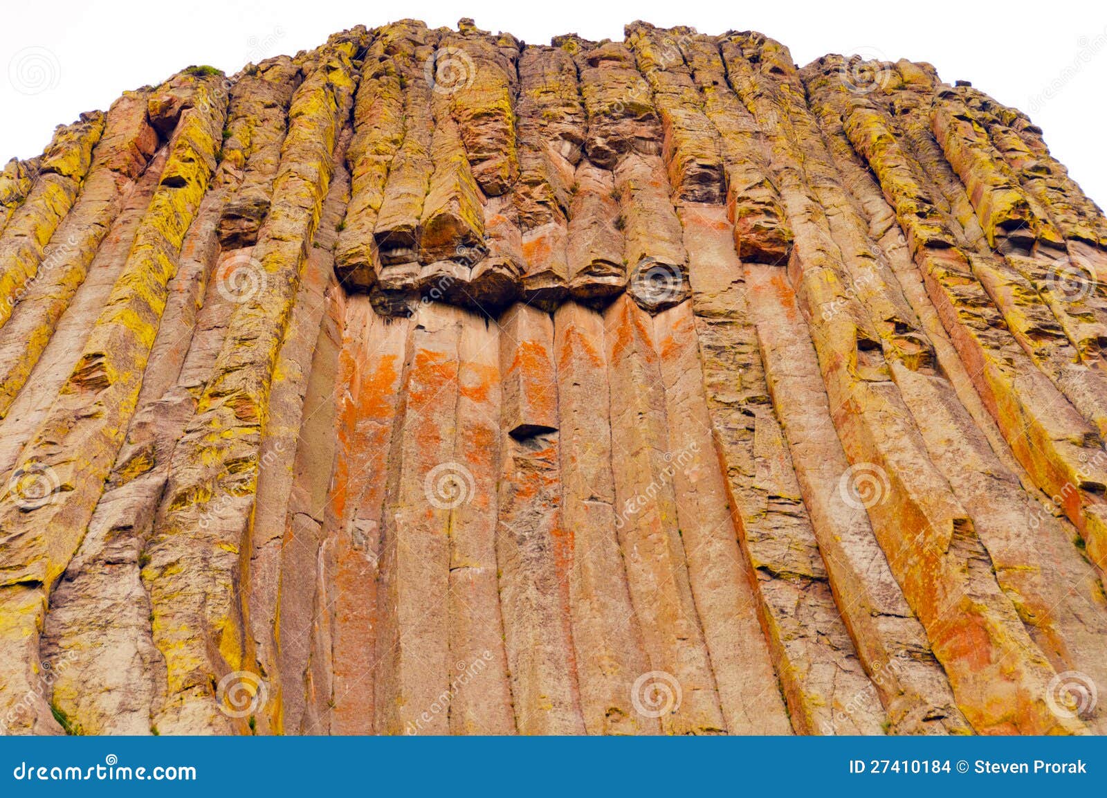 Jagged Columns in a Volcanic Monolith Stock Photo - Image of dramatic ...