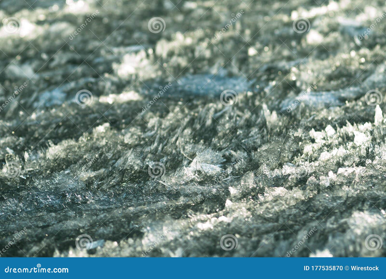 Jagged ice on lake stock photo. Image of weather, clair - 177535870