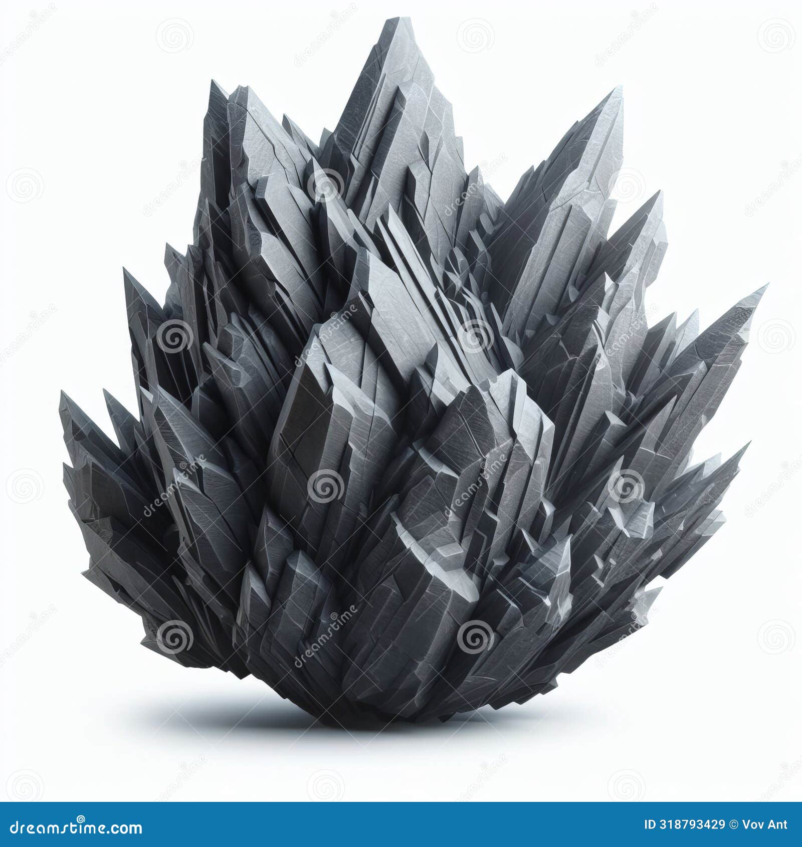 Jagged, Irregularly Shaped Granite Boulder with Sharp Edges, Su Stock ...