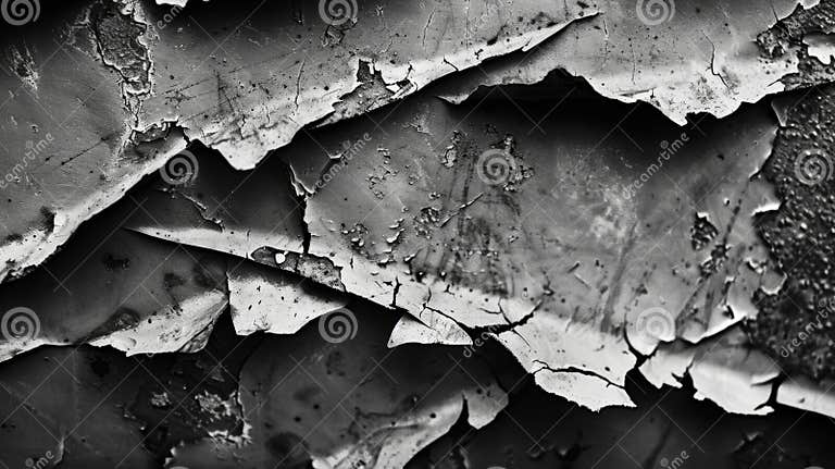 The Jagged Lines of Rust on a Piece of Sheet Metal Their Sharp Edges ...