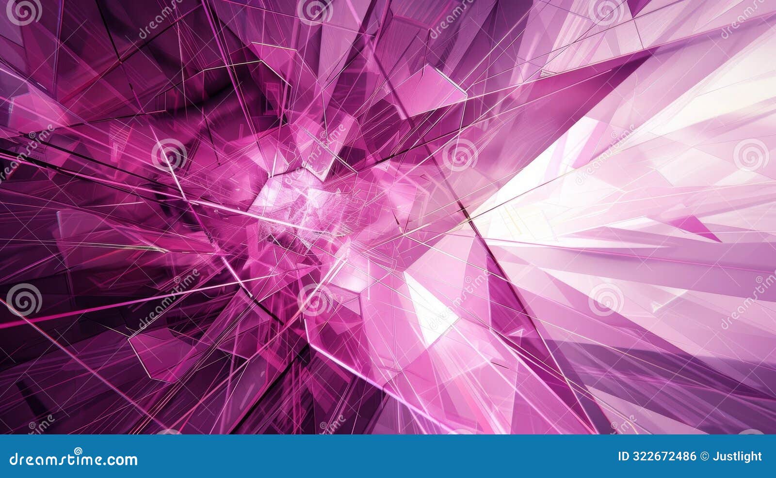 Jagged Lines and Sharp Angles in Shades of Purple and Pink Create a ...