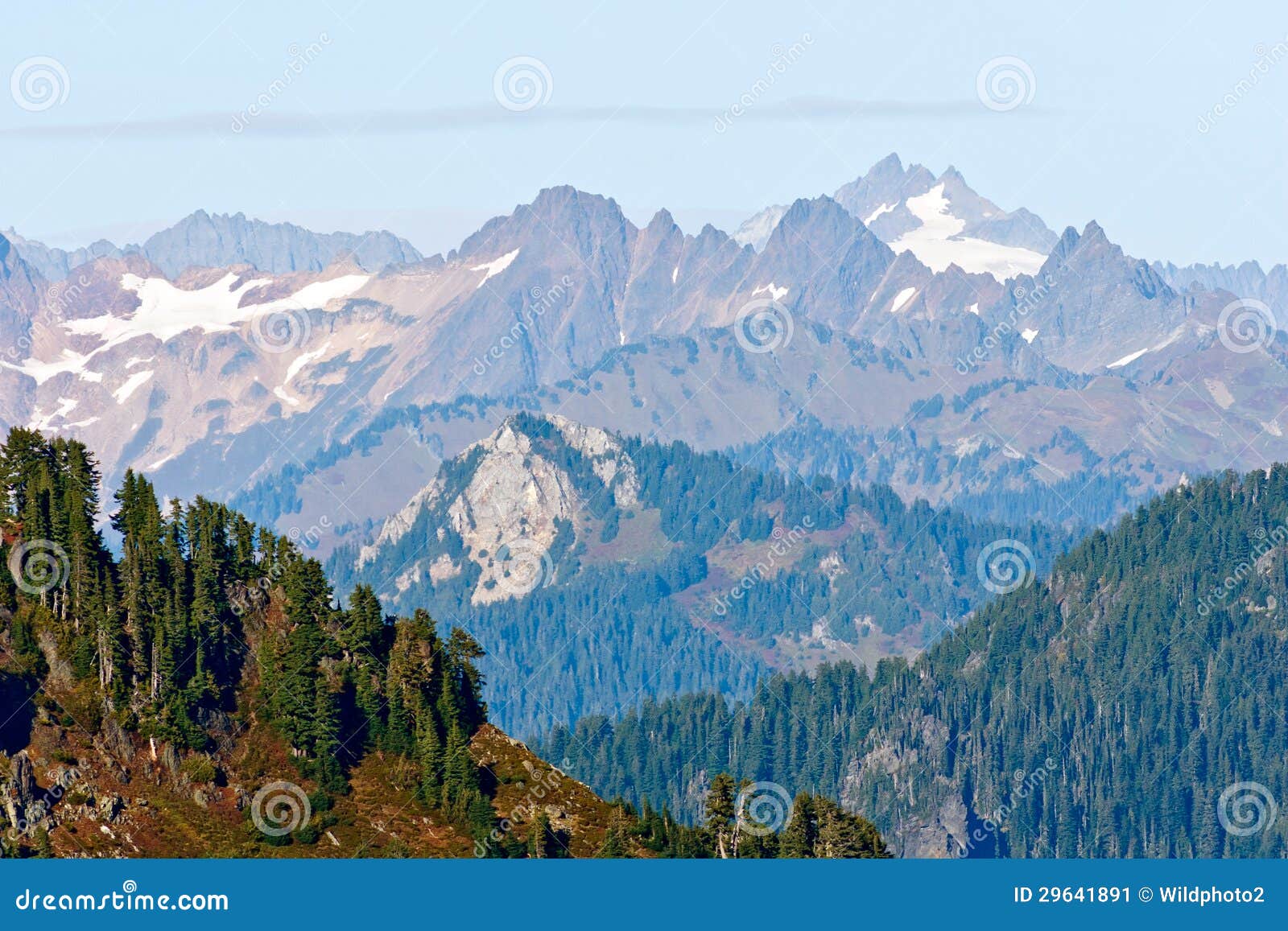 Jagged Peaks stock image. Image of scenic, washington - 29641891