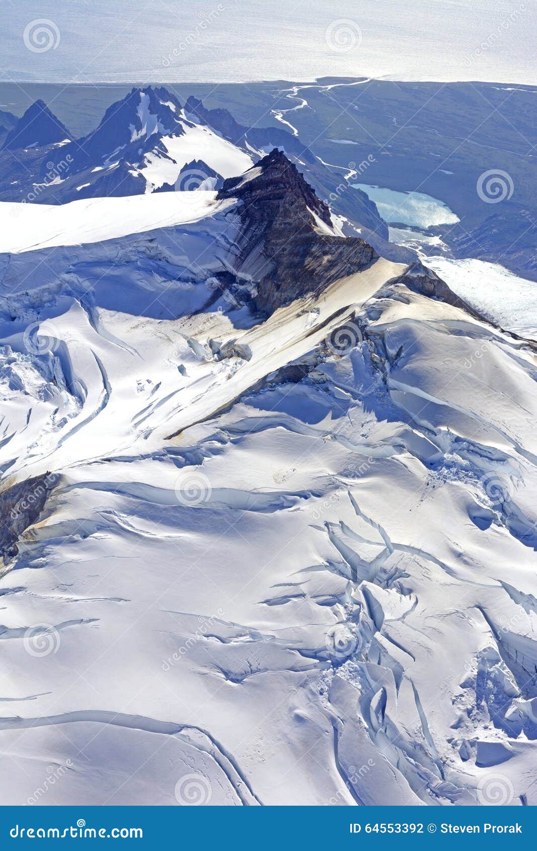 Jagged Peaks and Ice stock photo. Image of alaska, crevasses - 64553392