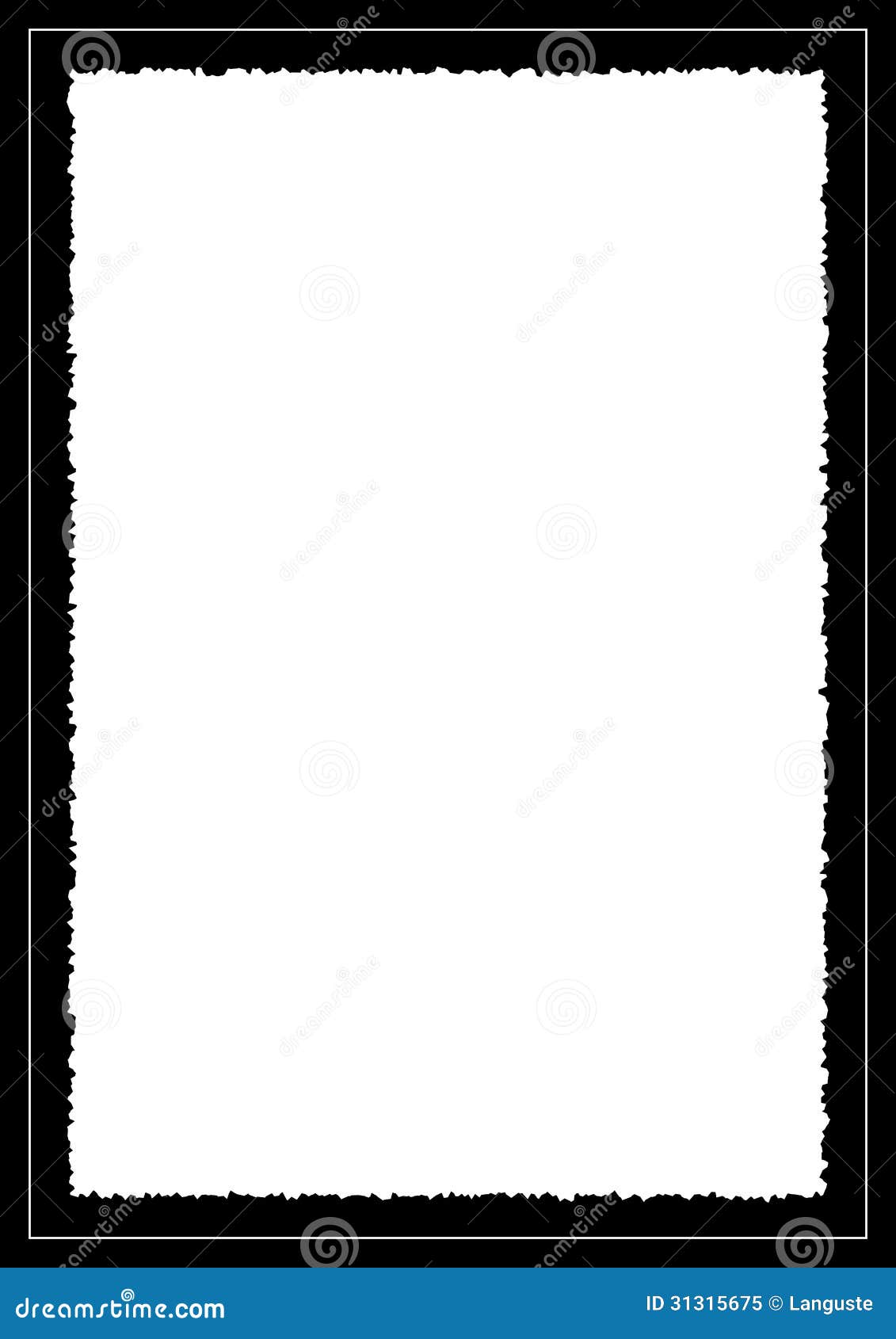 Jagged picture frame stock image. Image of white, background - 31315675