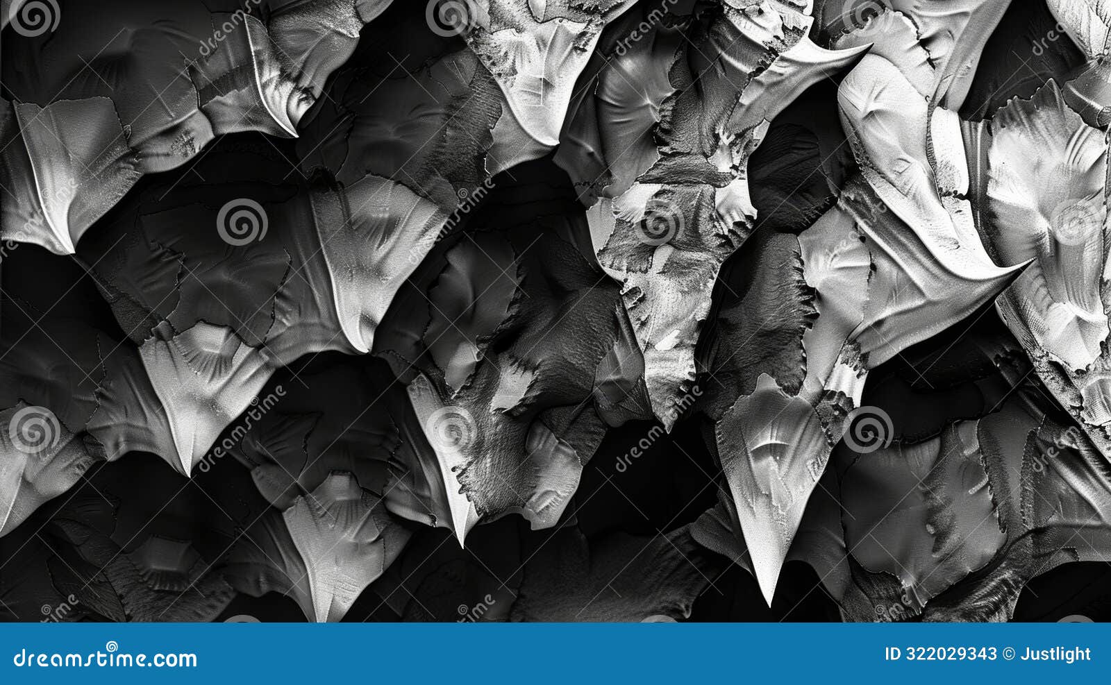 Jagged and Pointy Scales Resembling Sharp Teeth with a Rough and Grainy ...