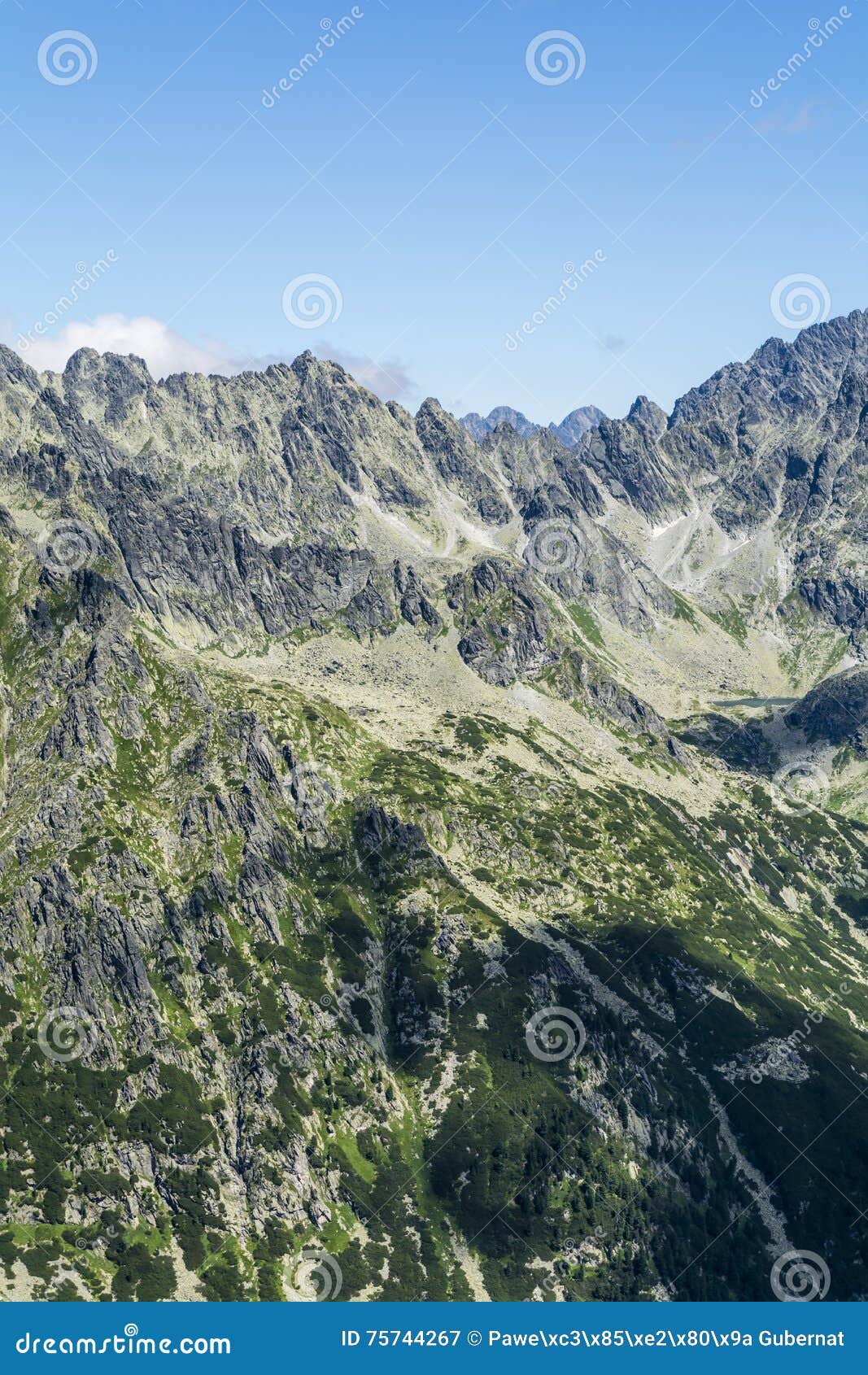 Jagged Ridge in the Mountains. Stock Image - Image of range, reserve ...