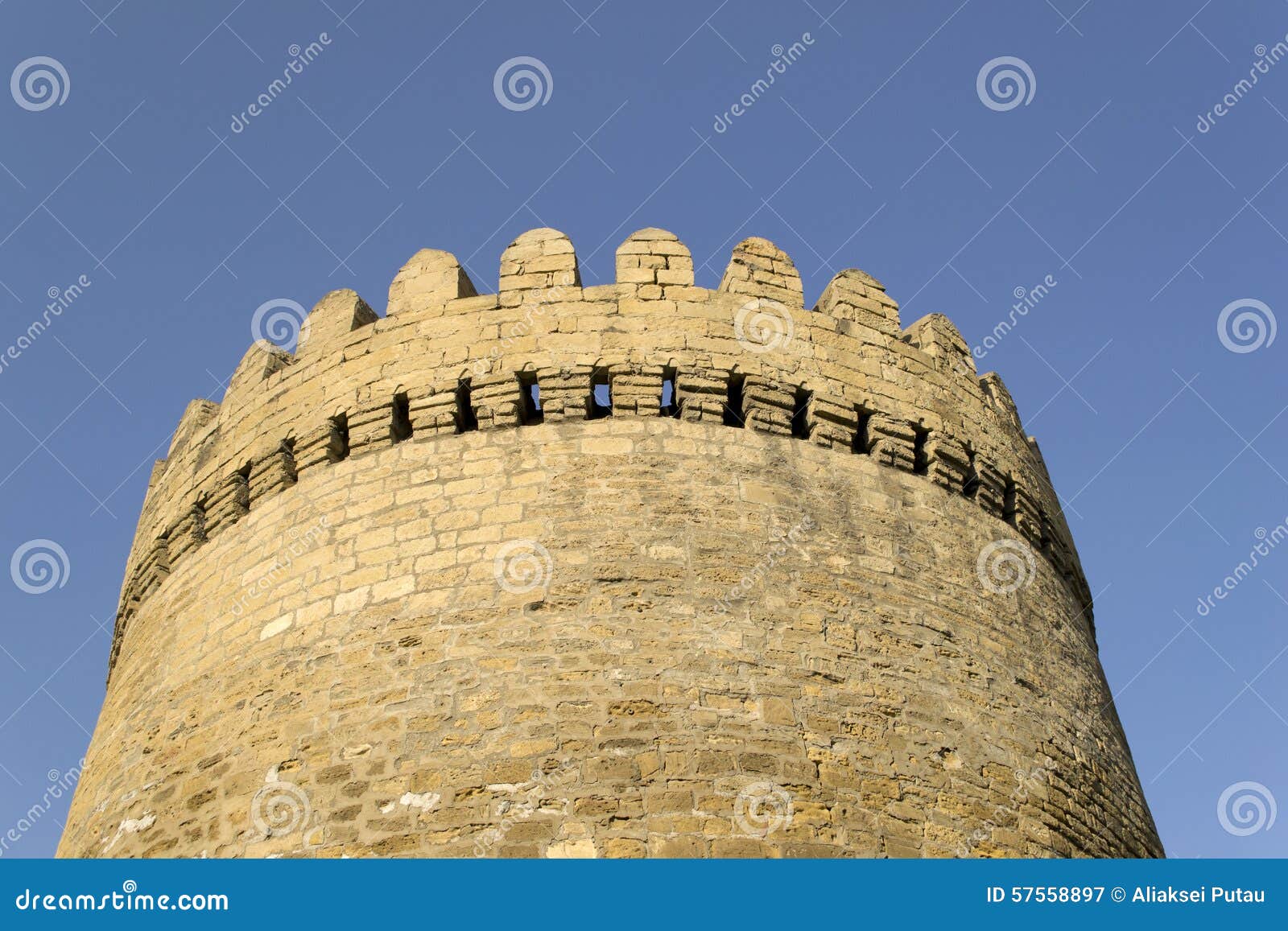Jagged Watchtower of a Castle Stock Image - Image of ancient, historic ...