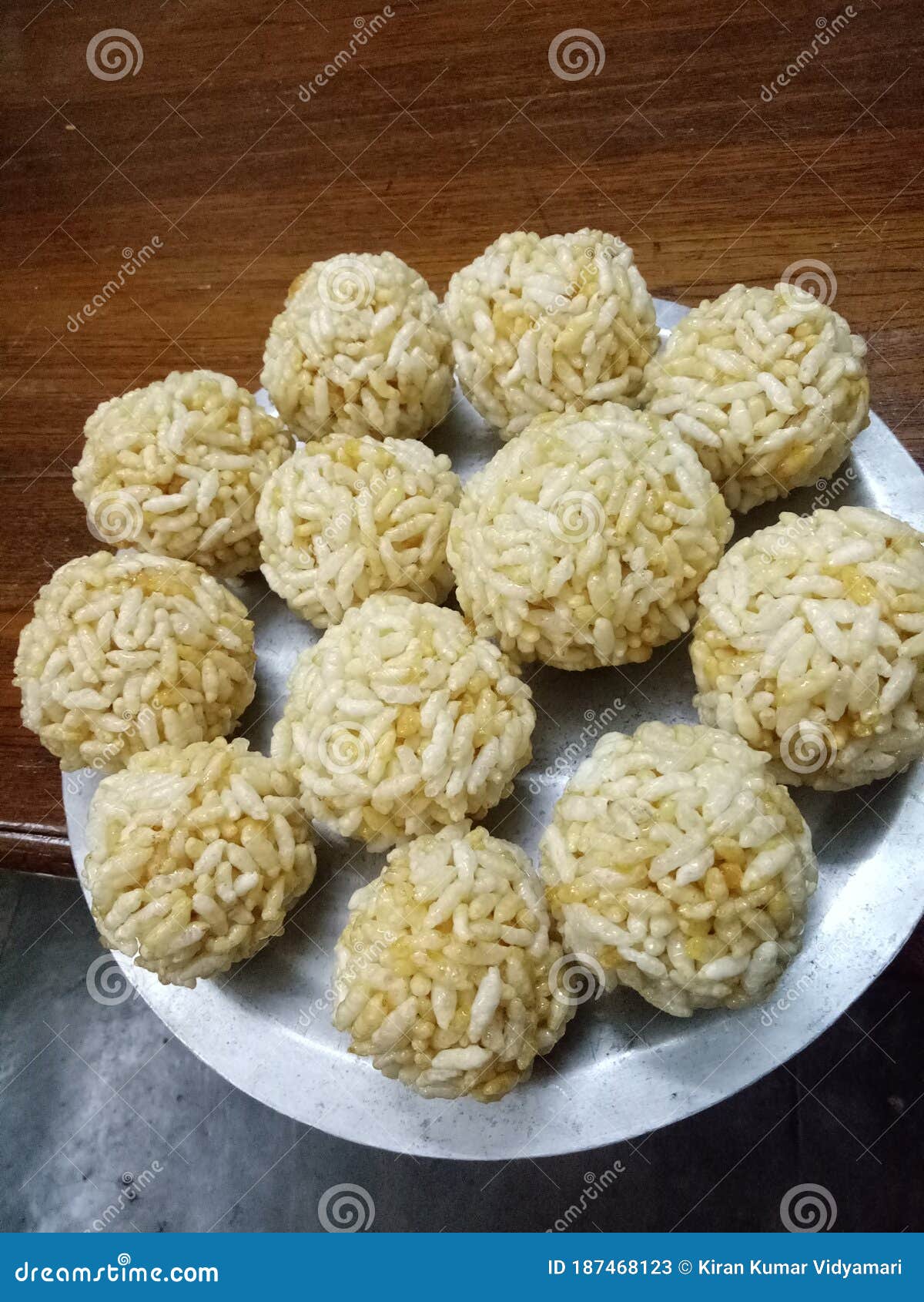 Jaggery puffed rice balls stock image. Image of hairstyle - 187468123