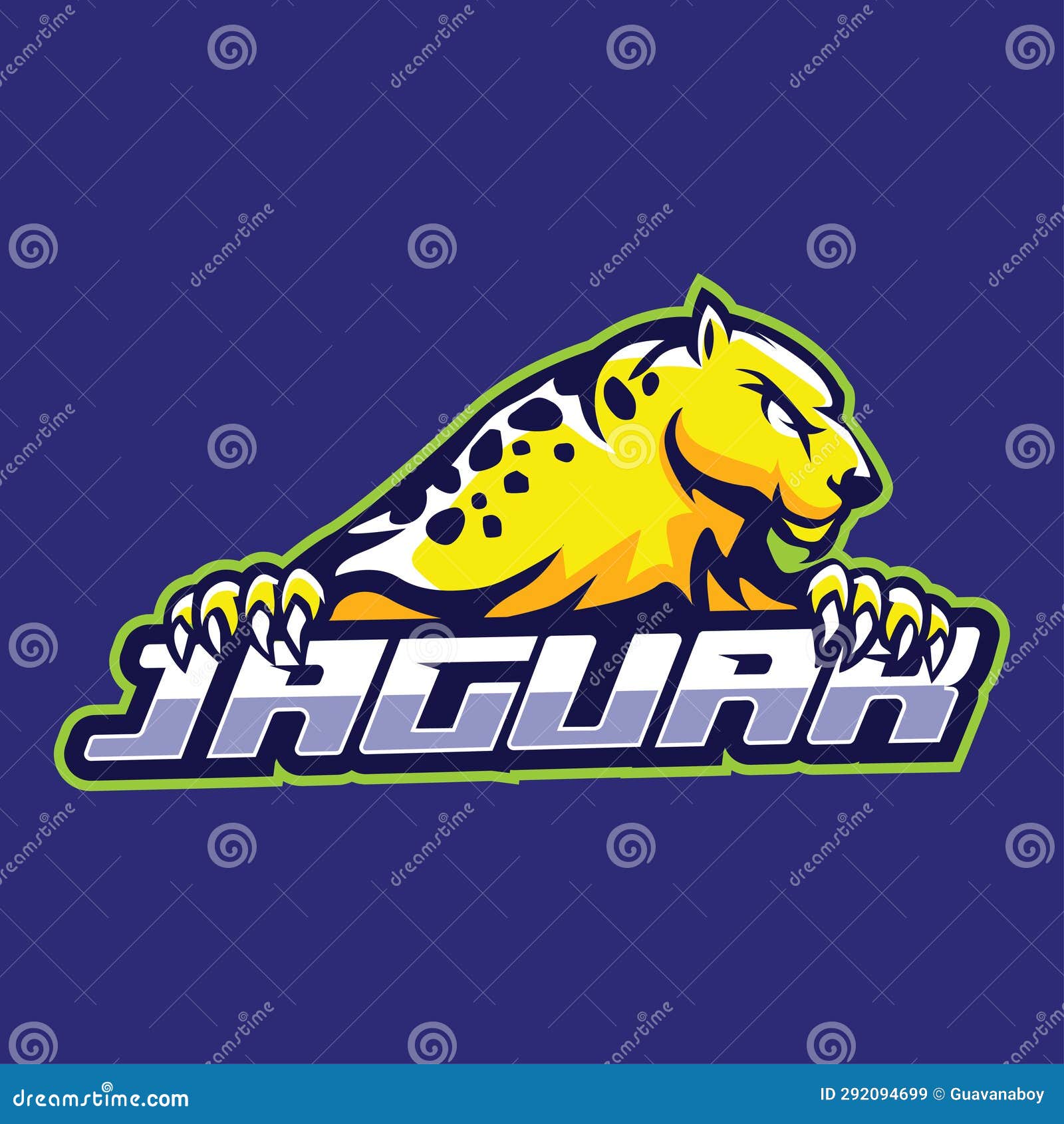 Jaguar Animal Logo Design Template Stock Vector - Illustration of ...
