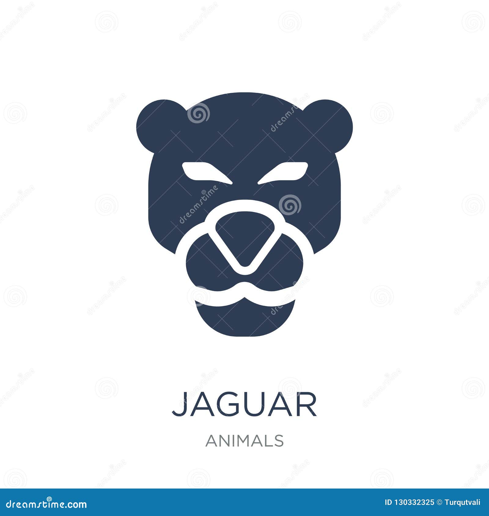 Jaguar Icon. Trendy Flat Vector Jaguar Icon on White Background Stock ...